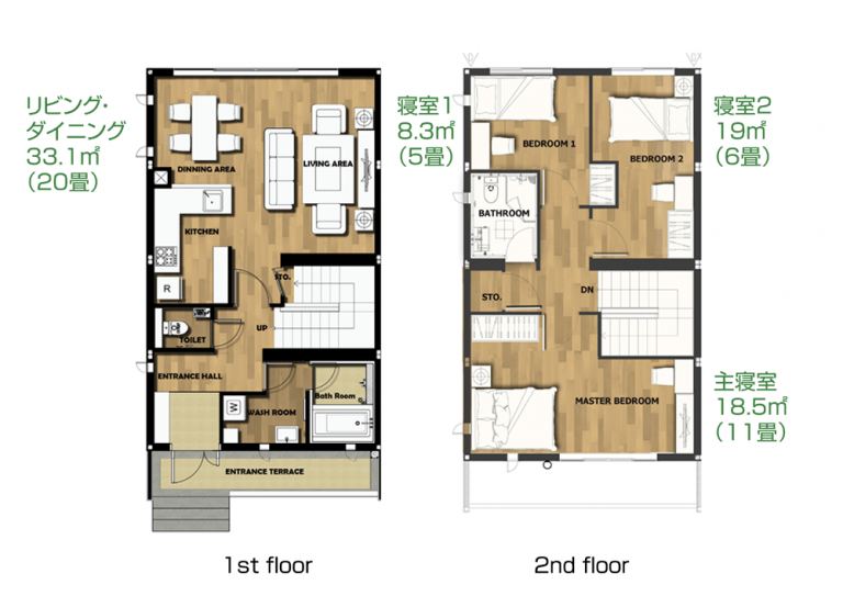 Type D - 3LDK (122.24㎡) - ハーモニックレジデンス シラチャ